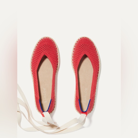 Rothy's | Shoes | New Rothys The Espadrille Flats Red Hot Size 5 Womens ...